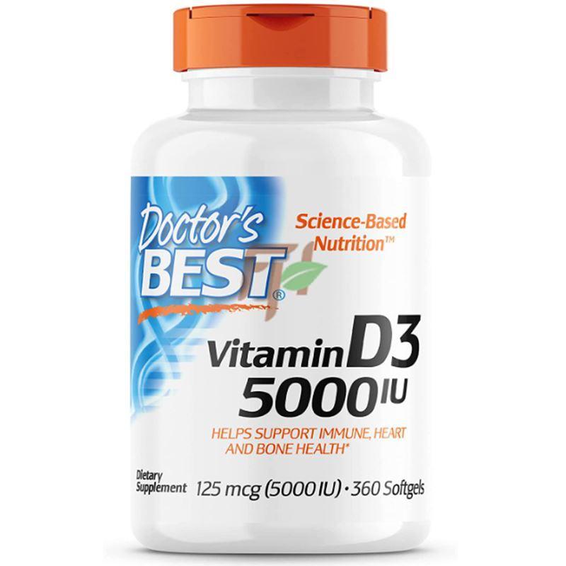Doctor's Best VITAMIN D3 (5000 ме × 360 капсул) - Купить в Москве | FitHerb