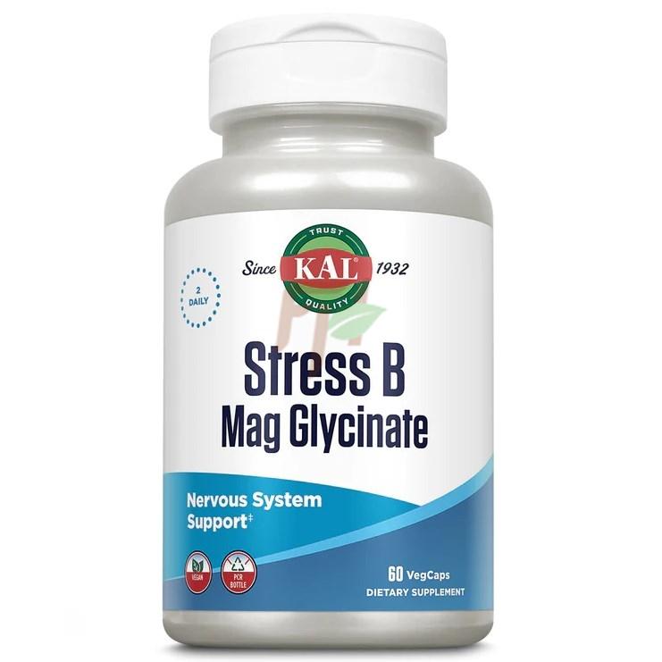KAL STRESS B MAG GLYCINATE (60 капсул) - Купить Б-витамин комплекс ...