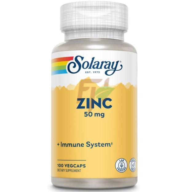 Solaray ZINC (50 мг × 100 капсул) - Купить аминокислотный хелат цинка в ...