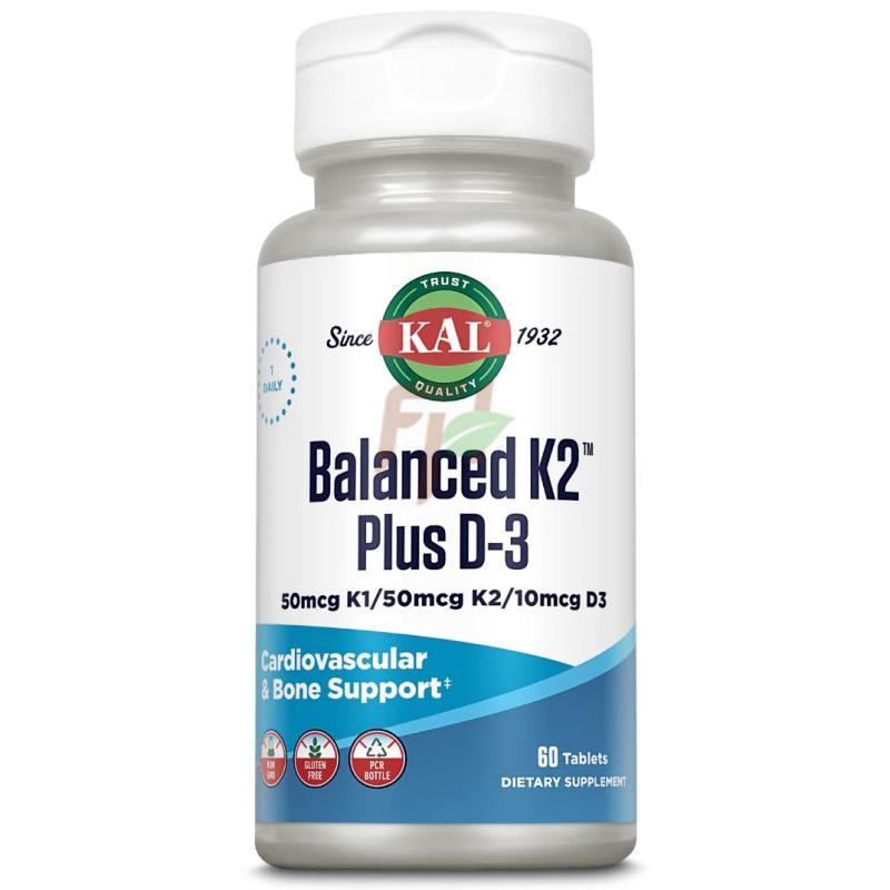 Kal BALANCED K2 PLUS D3 (60 табл) купить витамины D и K в Москве | FitHerb