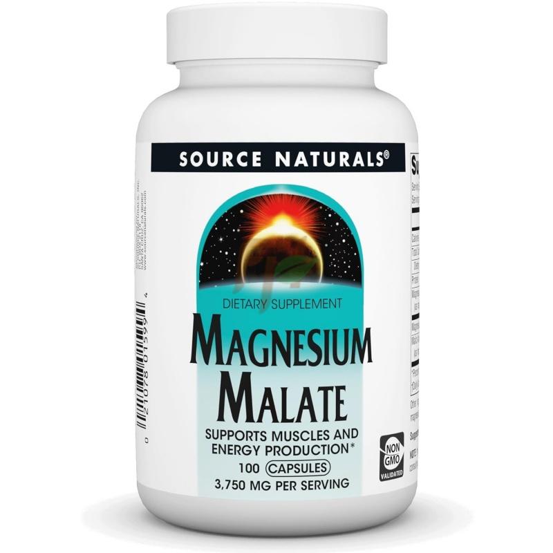 Source Naturals MAGNESIUM MALATE (100 капс) - купить в Москве | FitHerb