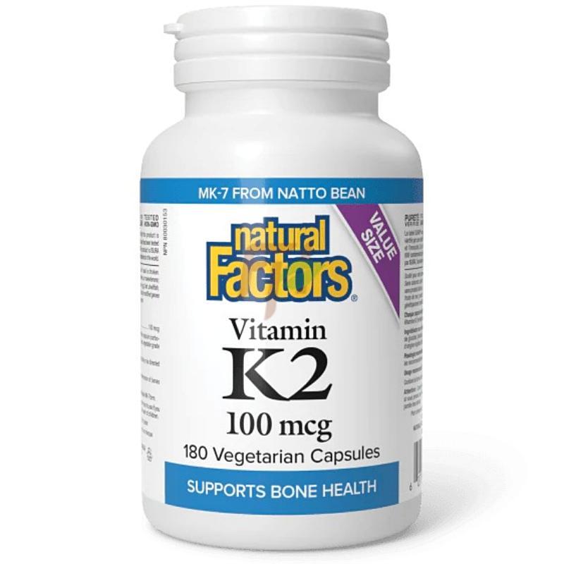 Natural Factors VITAMIN K2 (100 мкг * 180 капс) - Купить в Москве | FitHerb
