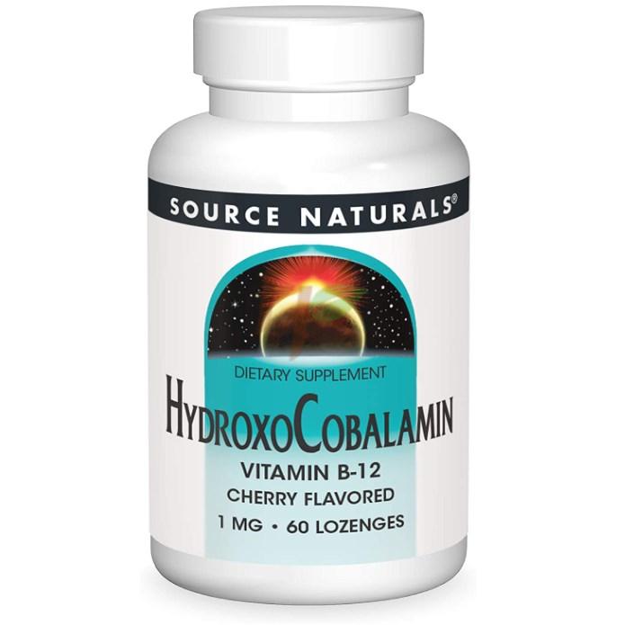 Source Naturals HYDROXOCOBALAMIN (1 мг * 60 табл) купить в Москве | FitHerb