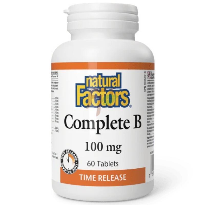 Natural Factors COMPLETE B-100 [TIME RELEASE] - купить в Москве | FitHerb